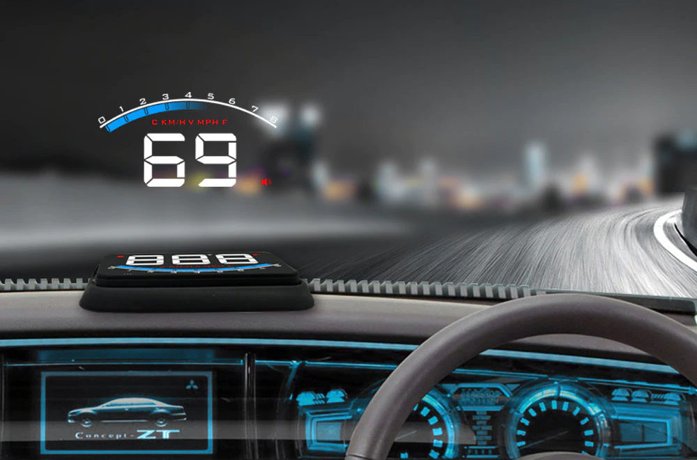 Windshield Speed Projector